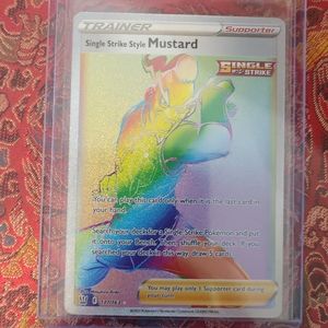 Pokemon | Toys | Pokemon Tcg Mustard Full Art Trainer Secret Rare ...